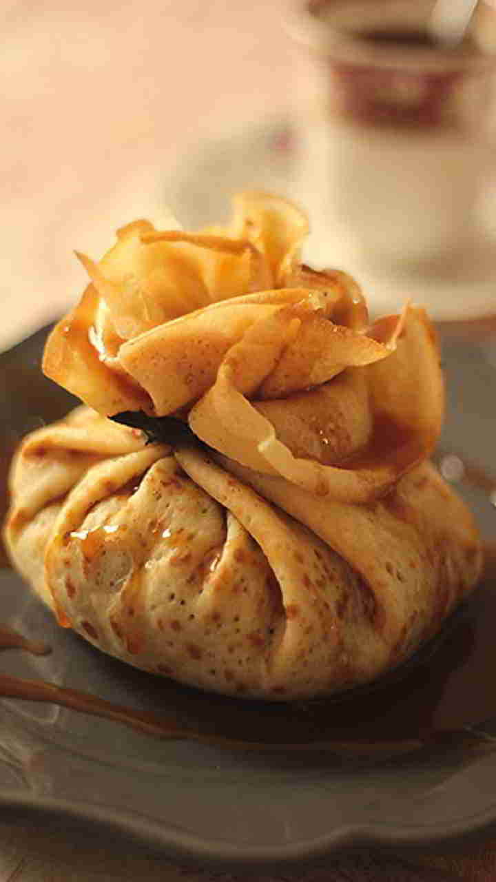 Bricks de pommes à l'orientale et crème de nougat - Recettes et Terroirs