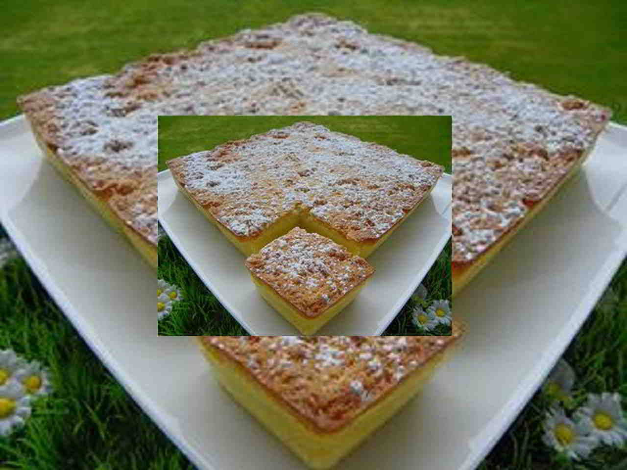 Gâteau aux noix nappé de crème vanillée - Recettes et Terroirs