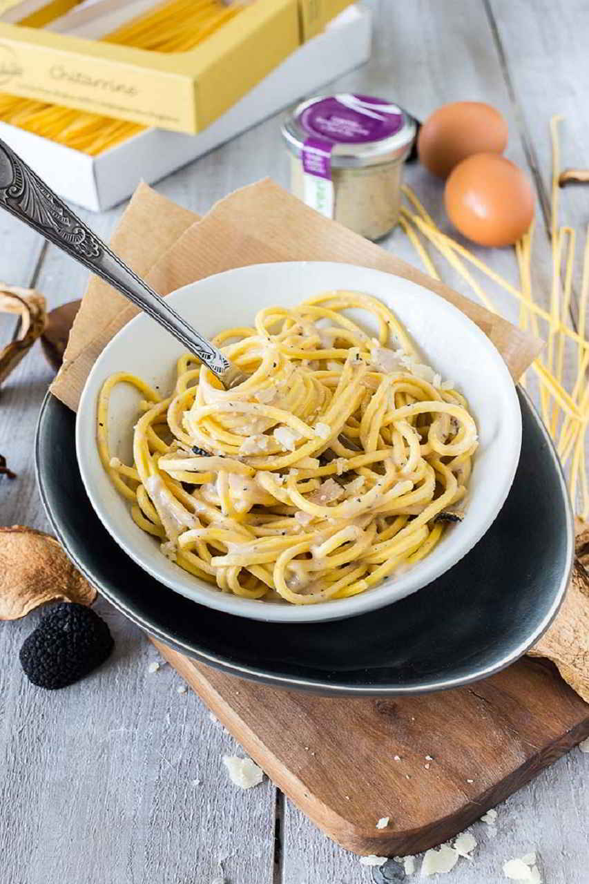 Recette Chitarrine à la crème de cèpes à la truffe - Recettes et Terroirs