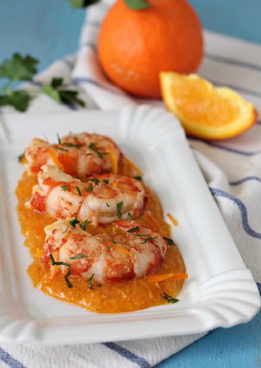 Recette Scampis à l'orange - Recettes et Terroirs